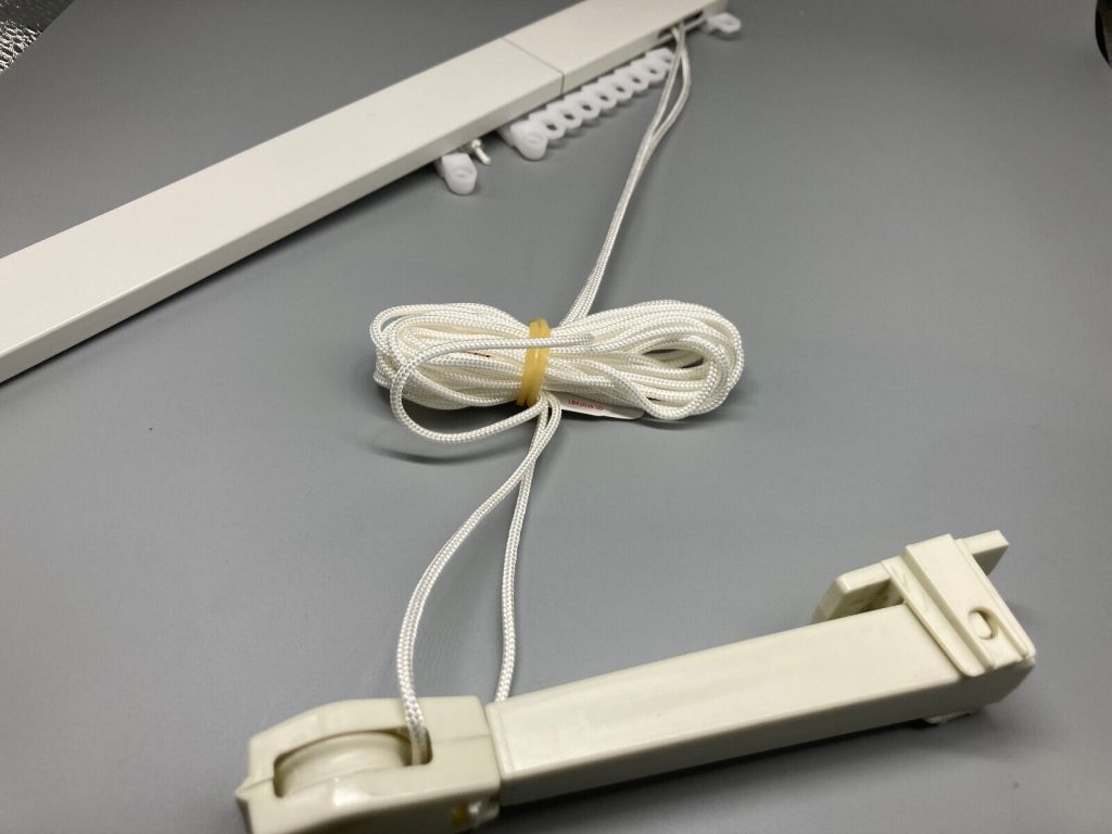 HEAVY DUTY Corded Curtain Metal Track - MADE TO EXACT SIZE - STRING ...
